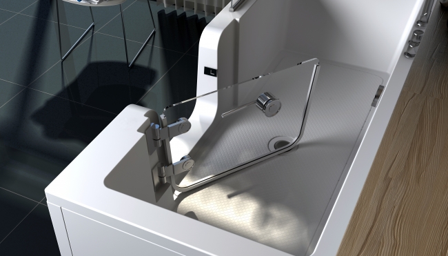 Cada de baie cu usa CARMEN 170x80 | Fibrex Shop